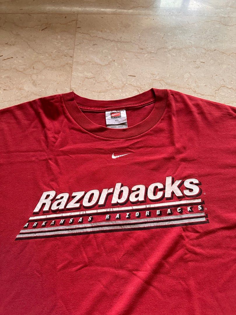 Vintage 00s Nike Razorbacks Tee, Men's Fashion, Tops & Sets, Tshirts ...