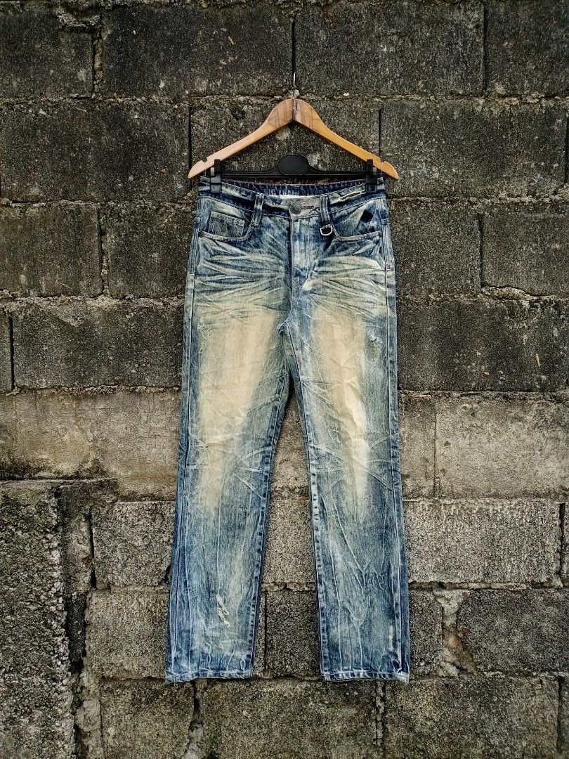 VINTAGE BIGTRAIN 8BALL BIKER PANTS, Men's Fashion, Bottoms, Jeans on ...