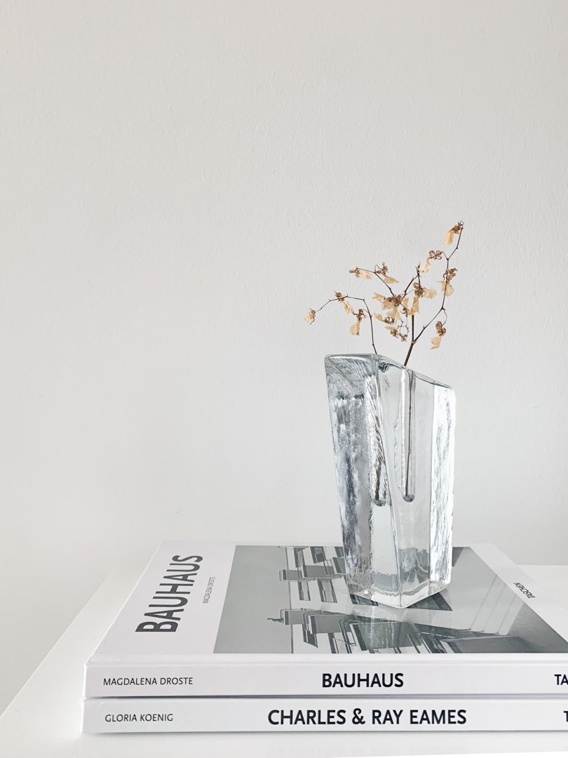 Vintage Ice Block Glass Solifleur Vase, Furniture & Home Living, Home Decor, Vases & Decorative ...