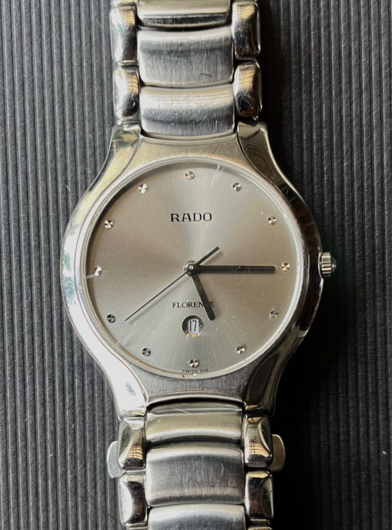 Vintage Rado Florence Quartz Date Swiss men watch, Men's Fashion ...