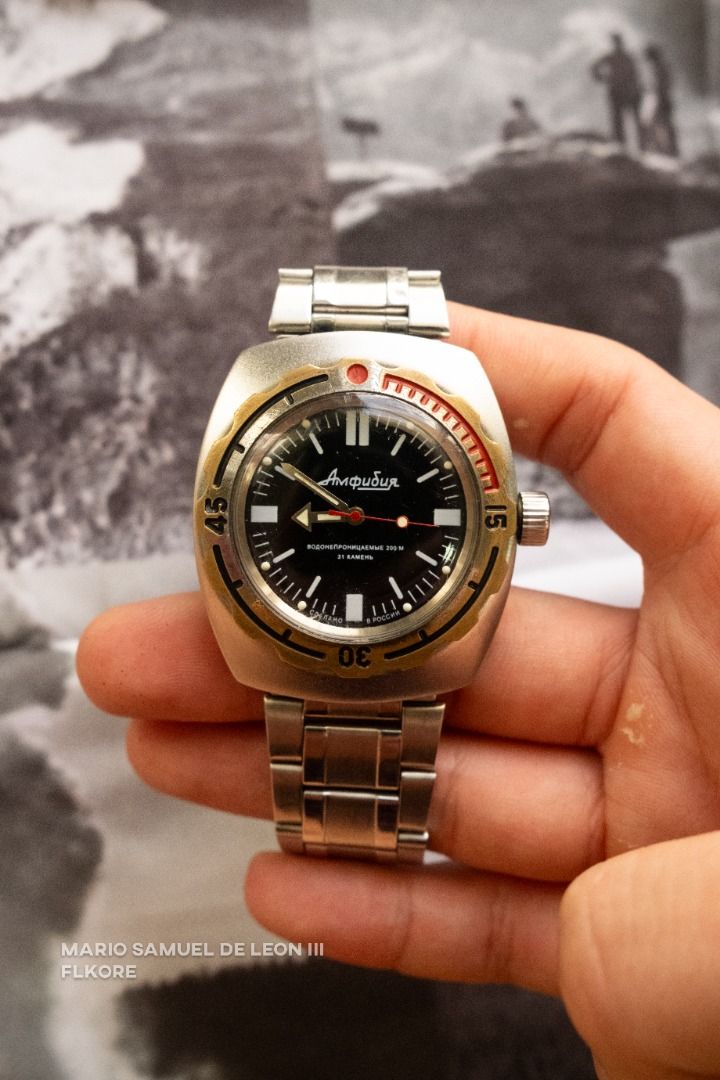 Vostok Amphibia 090 Russian Dive Watch, Luxury, Watches on Carousell