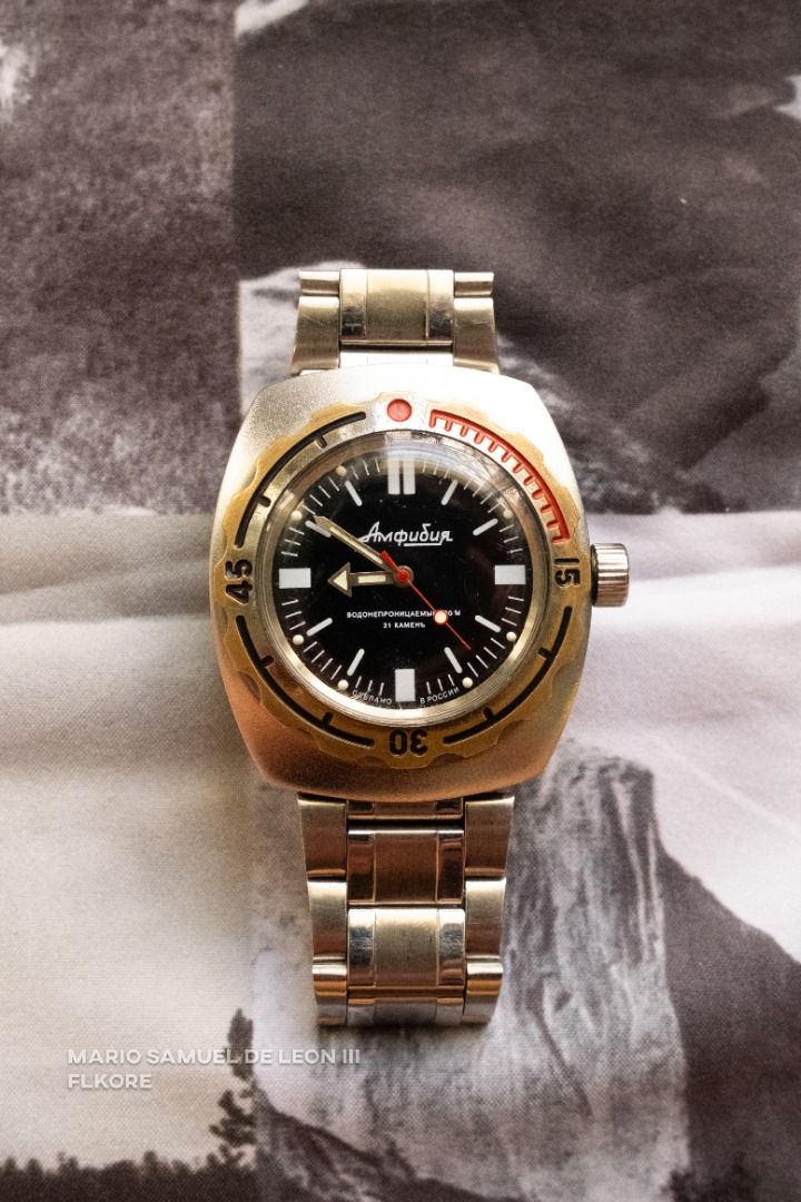 Vostok Amphibia 090 Russian Dive Watch, Luxury, Watches on Carousell