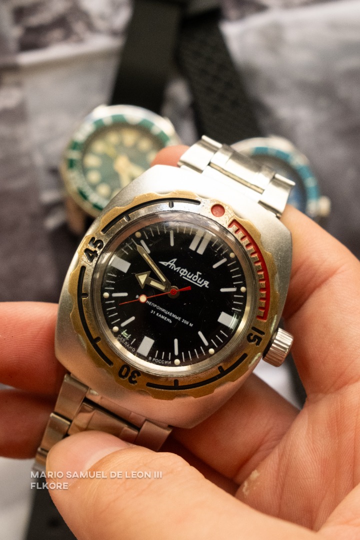 Vostok Amphibia 090 Russian Dive Watch, Luxury, Watches on Carousell
