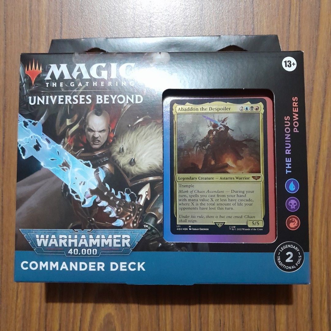 Warhammer 40k 40000 The Ruinous Powers Commander Precon Sealed MTG ...