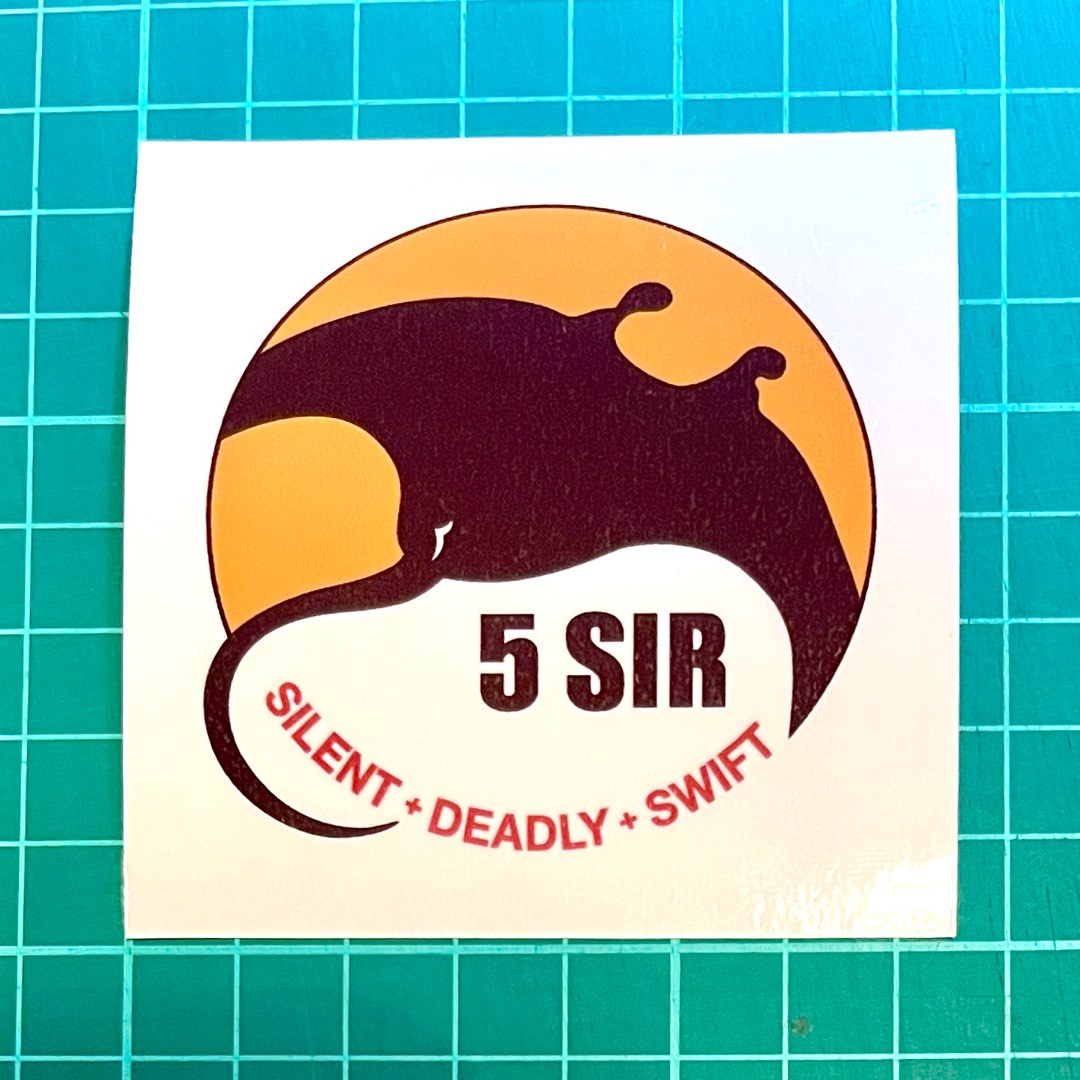 Waterproof Stickers : SAF 5 SIR . Abt 75x75mm . Free Normal Mail ...