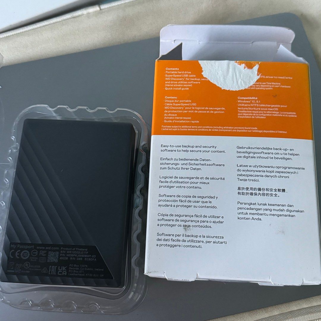WD My Passport 5TB Portable Hard Drive, Computers & Tech, Parts ...