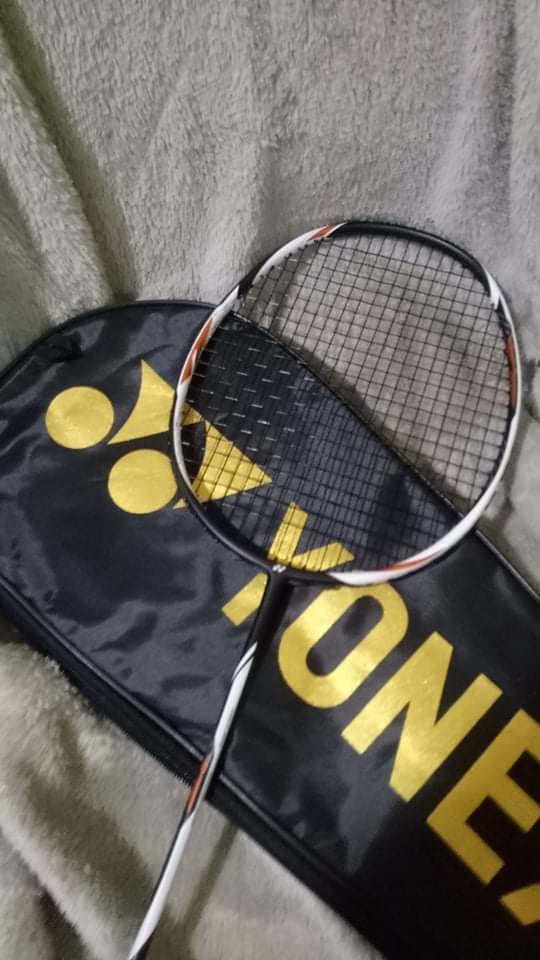 White Badminton Racket, Sports Equipment, Sports & Games, Racket and ...