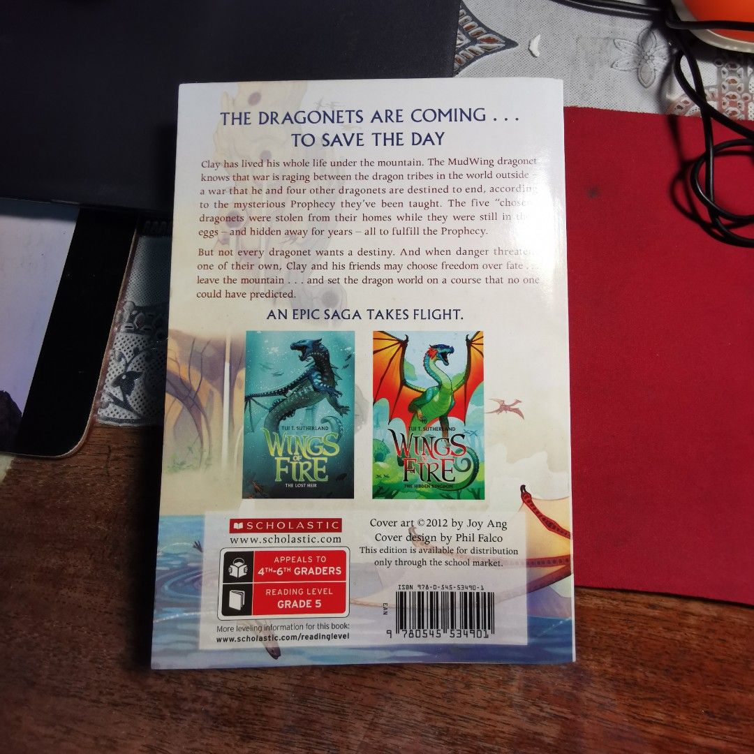 Wings of Fire The Dragonet Prophecy by Tui T. Sutherland scholastic ...