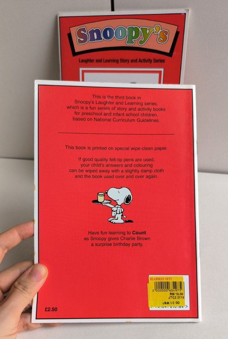 Wipe clean Count with Snoopy Snoopy Laughter and Learning story and ...