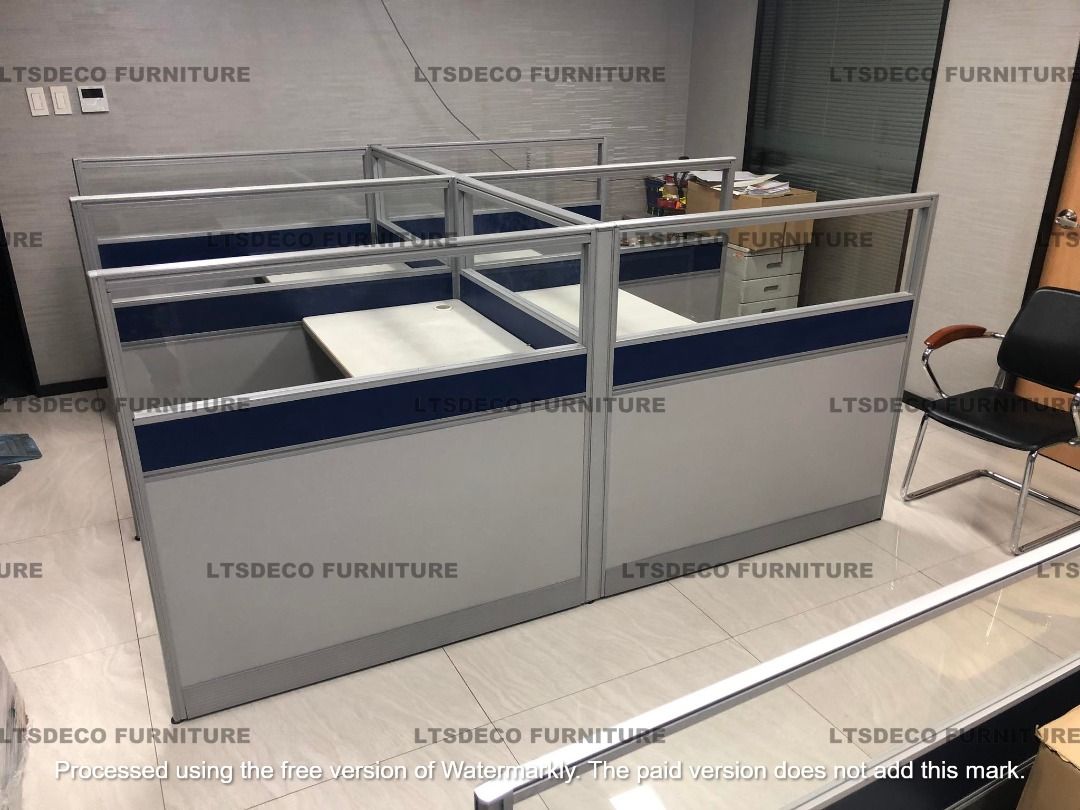 WORKSTATION TABLE /CUBICLE l OFFICE PARTITIONS, Furniture & Home Living ...
