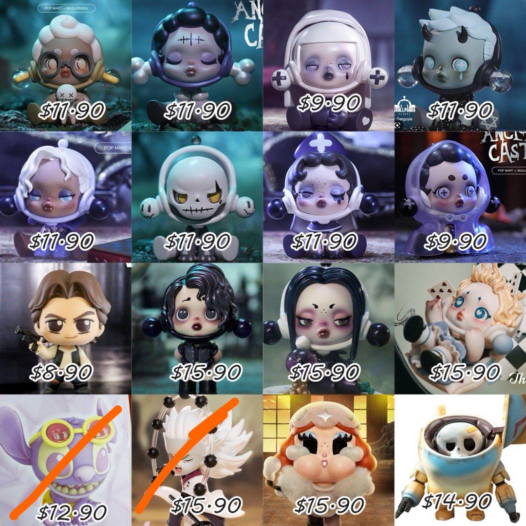 WTS SKullpanda Bloody Rose Scene Snow dimoo hirono crybaby molly pucky ...