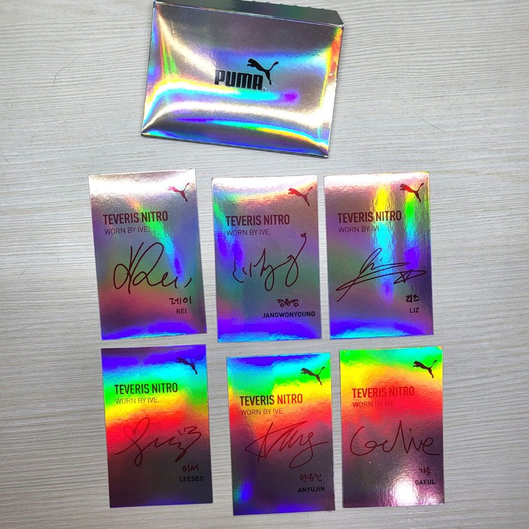 (WTS/LFB) Ive OT6 Puma Photocards Whole Set, Hobbies & Toys ...