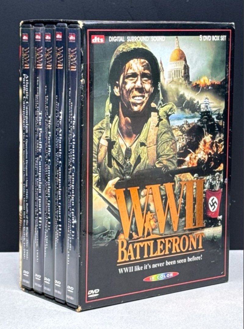 WWII BATTLEFRONT 5 DVD BOX SET IN COLOR, Hobbies & Toys, Music & Media ...