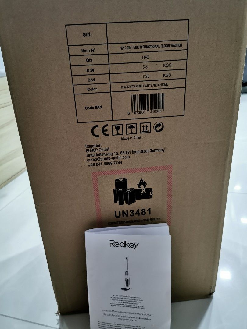 Xiaomi Redkey W12 Wet Dry Vacuum Mop Cleaner Smart Hard Floor Washer., TV & Home Appliances ...