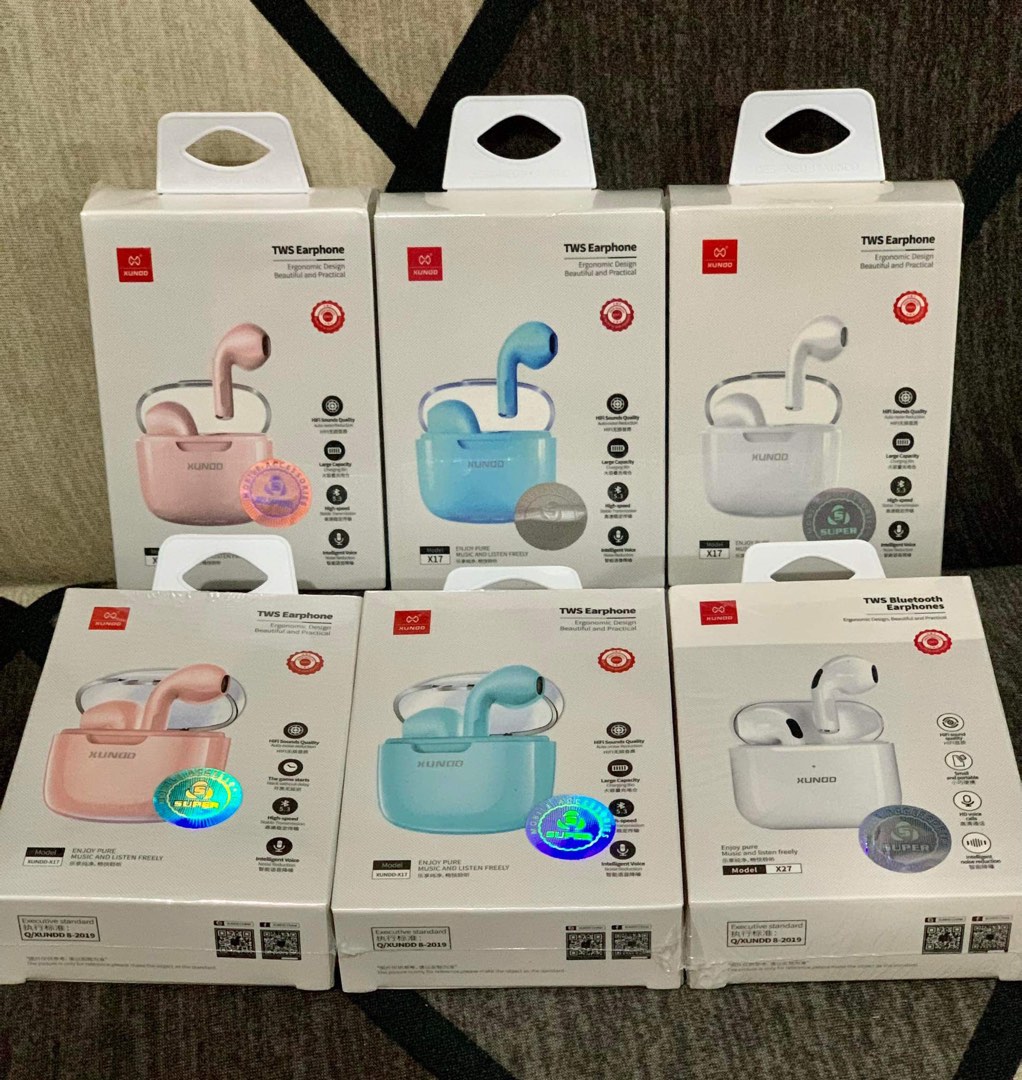 XUNDD X17 TWS WIRELESS BLUETOOTH EARPHONES WITH CHARGING CASE TYPE-C ...