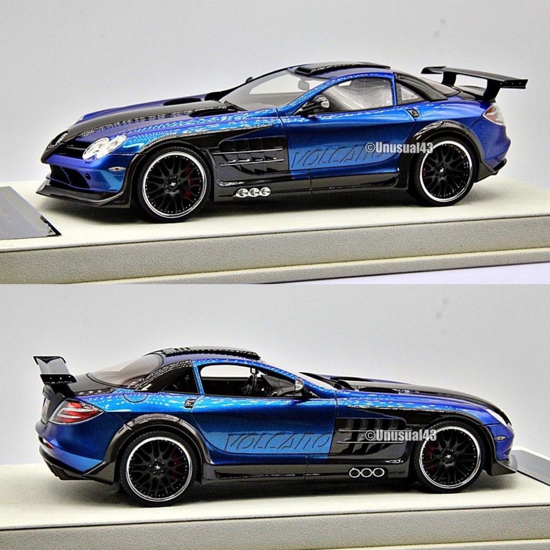 1/18 VMB Model Mercedes Mclaren SLR Hamann Volcano Blue, Hobbies & Toys ...