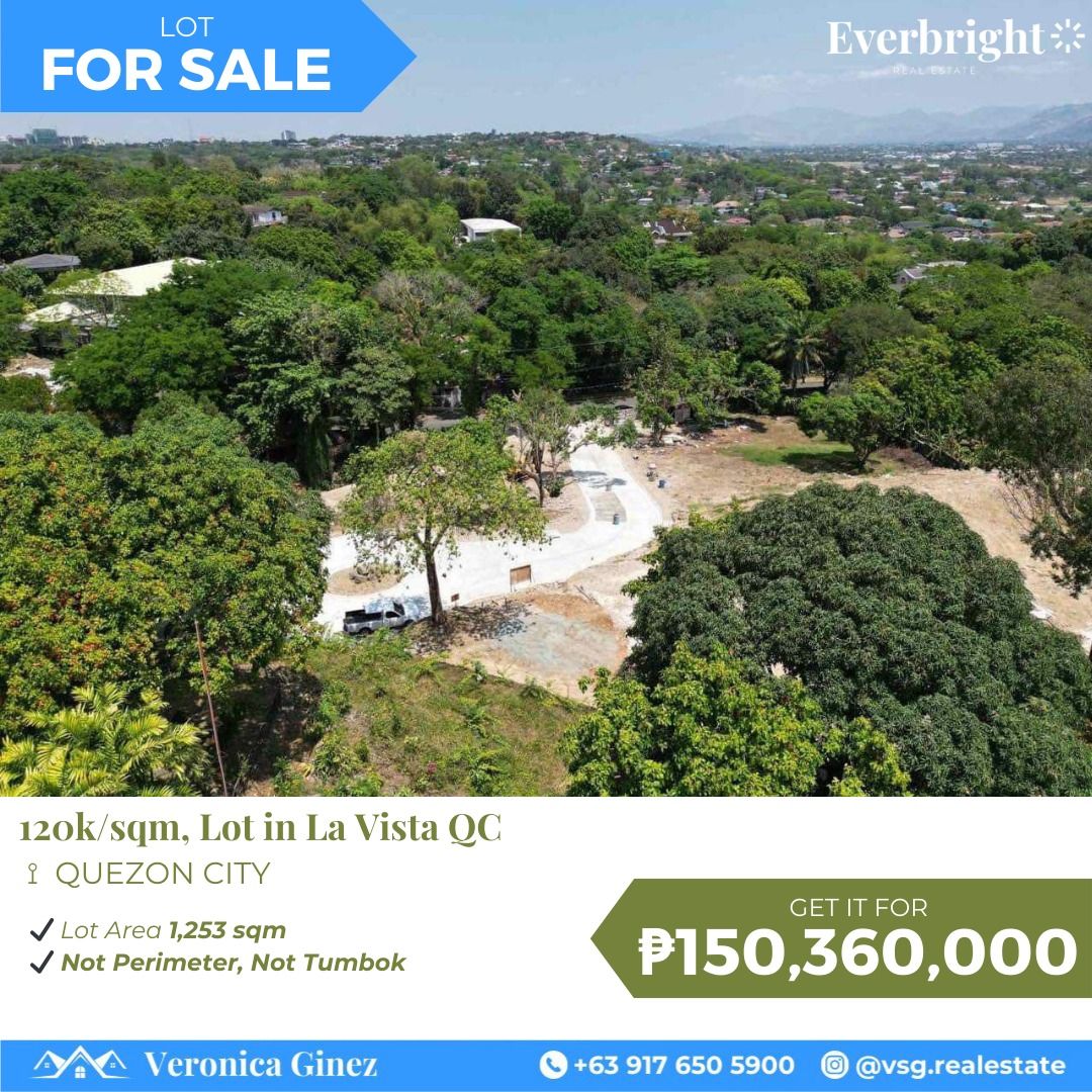 120k/sqm, Lot in La Vista Quezon City, Property, For Sale, Lot on Carousell