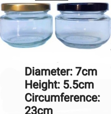 120ML M7471 GLASS JARS BLACK - To Tomas Morato Diliman QC, Furniture ...