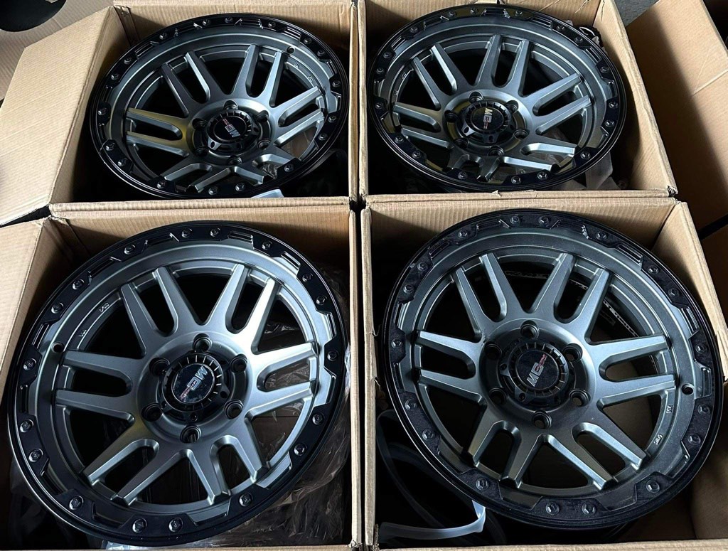17” Monsterims MC803 Gunmetal face mags 6Holes pcd 139 Bnew, Car Parts ...