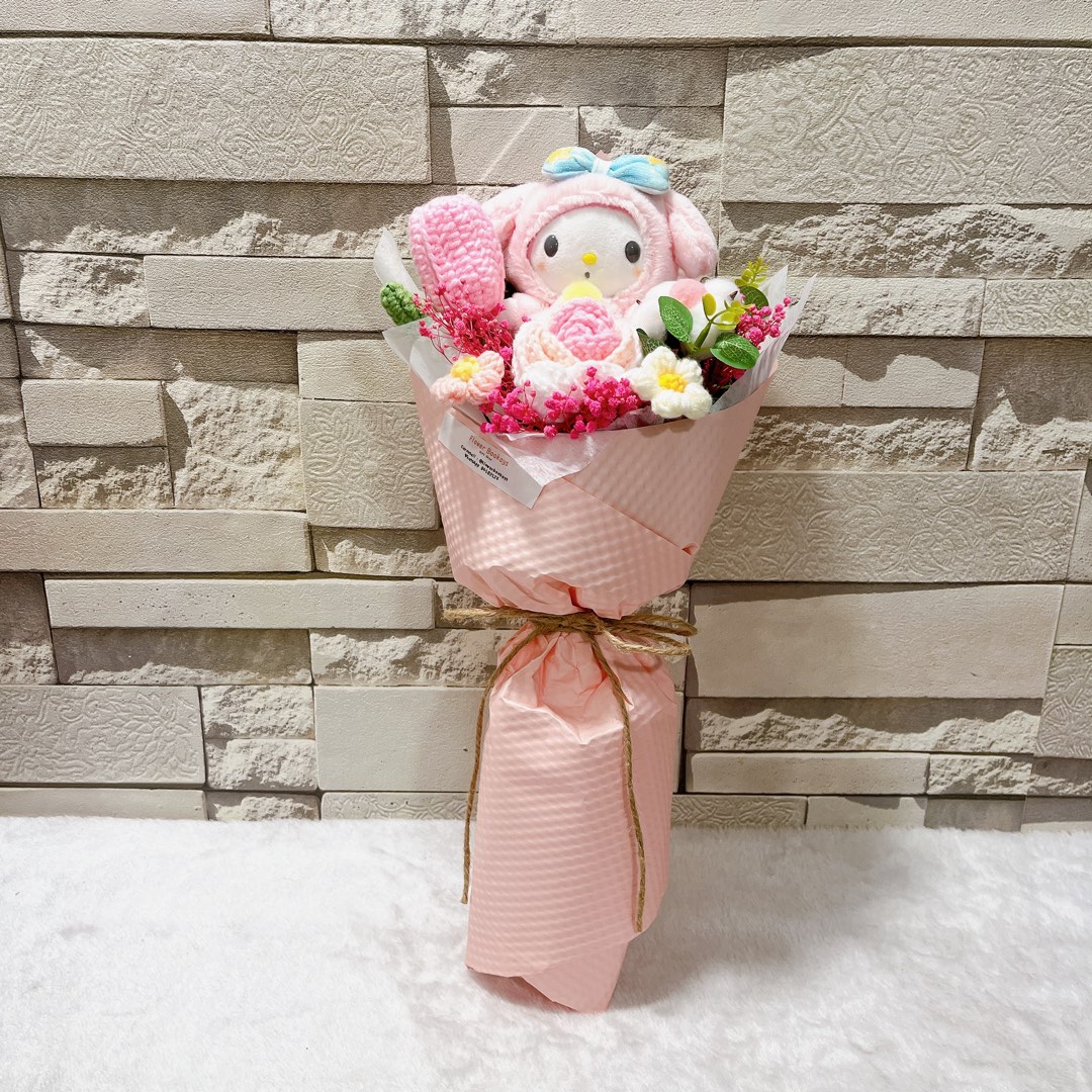 My Melody flower bouquet sanrio rose flower bouquet, Hobbies & Toys ...