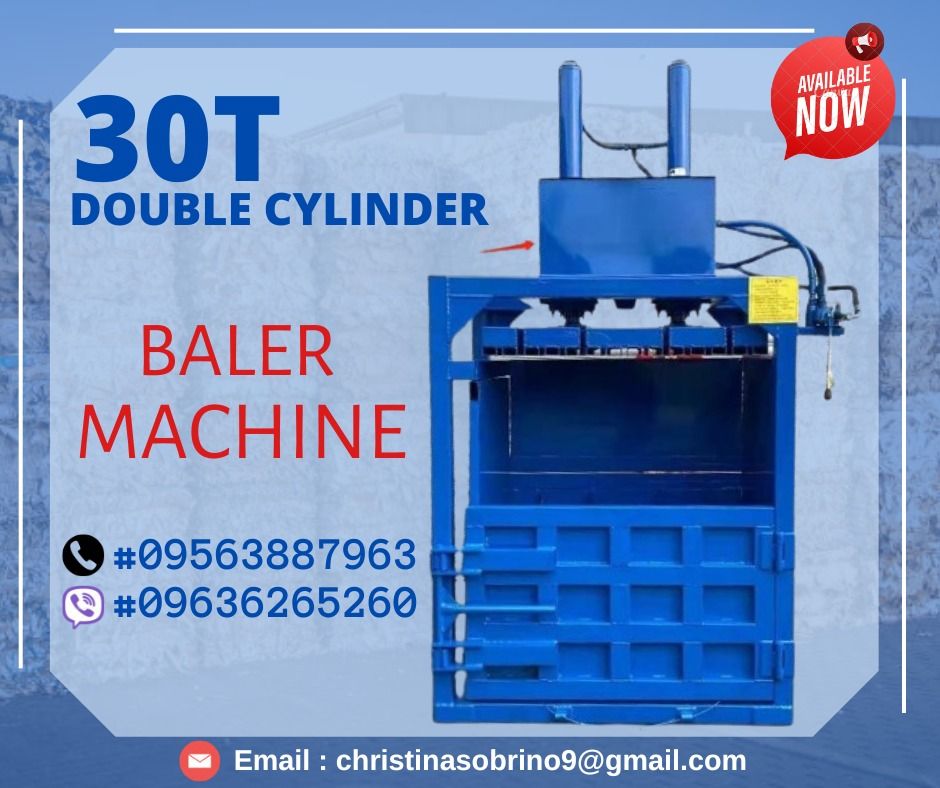 30T Double Cylinder 220V 3phase - Baler Machine / Available Now ...