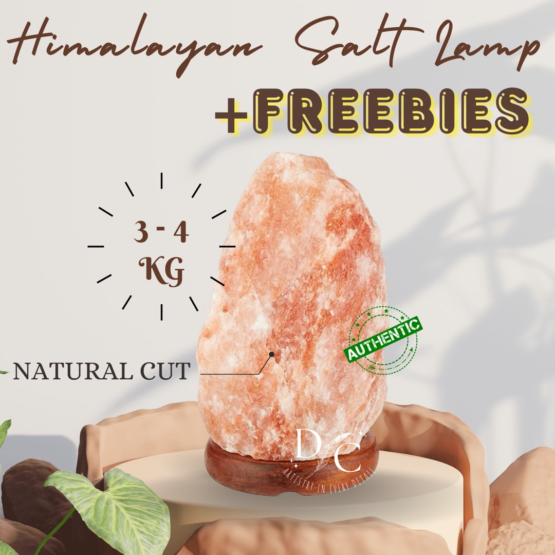 3-4KG AUTHENTIC FROM PAKISTAN CRYSTAL SALT LAMP, Furniture & Home ...
