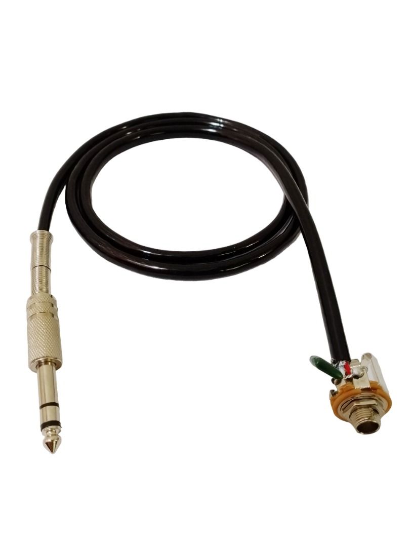 6.35mm (1/4inc) MALE TRS STEREO to FEMALE JACK SOCKET PANEL STEREO TRS ...