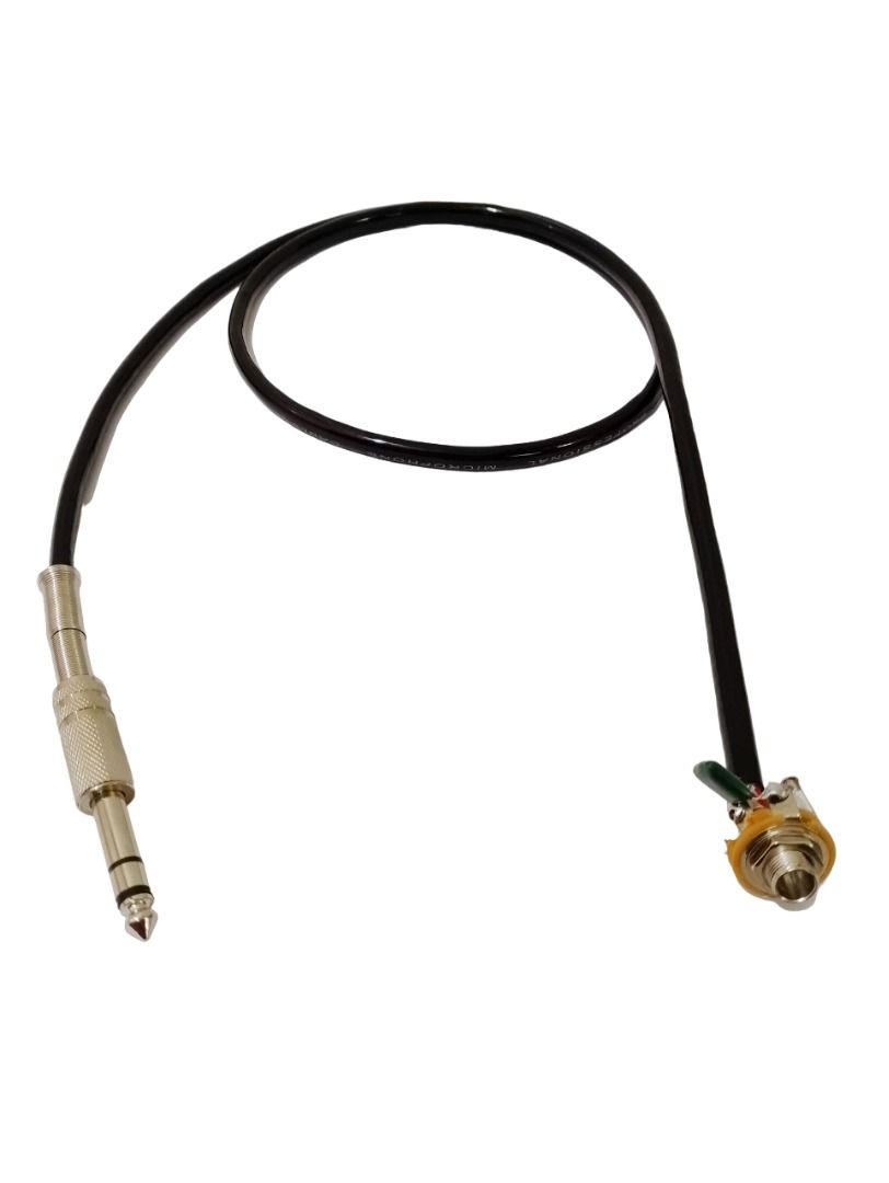 6.35mm (1/4inc) MALE TRS STEREO to FEMALE JACK SOCKET PANEL STEREO TRS ...