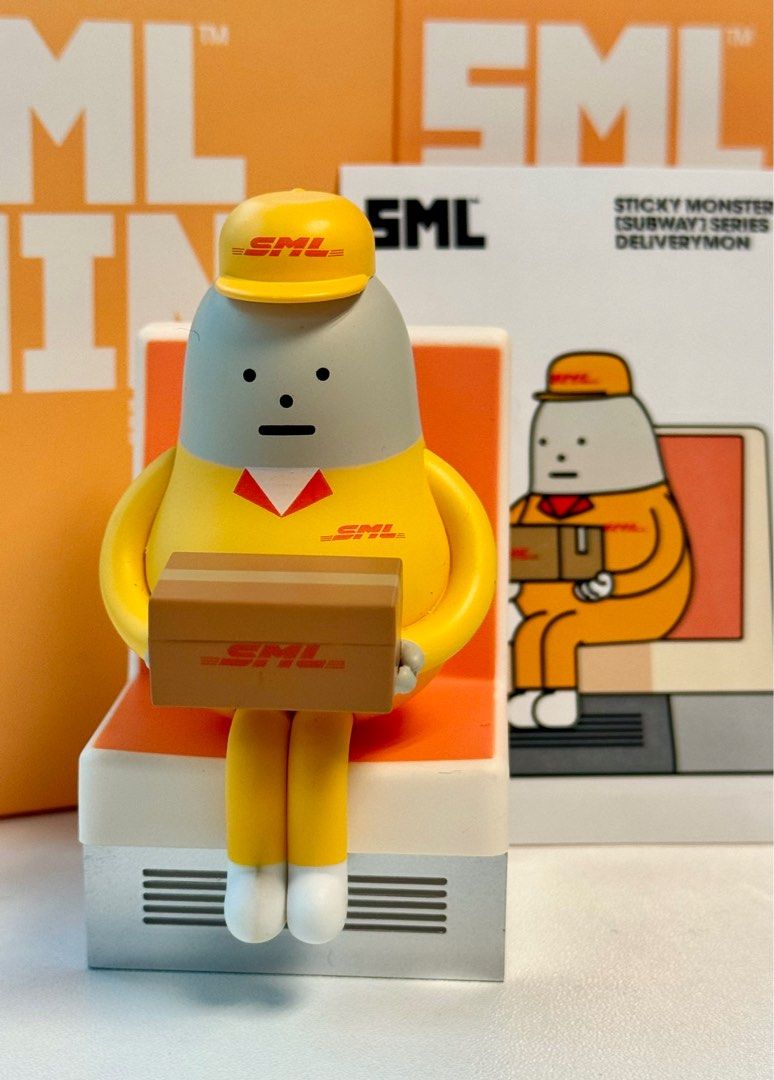 [ 包郵 ] SML 地鐵系列 外賣員 快遞 模型 figure 玩具 | sticky monster Lab Pop mart 盲盒 公仔 ...