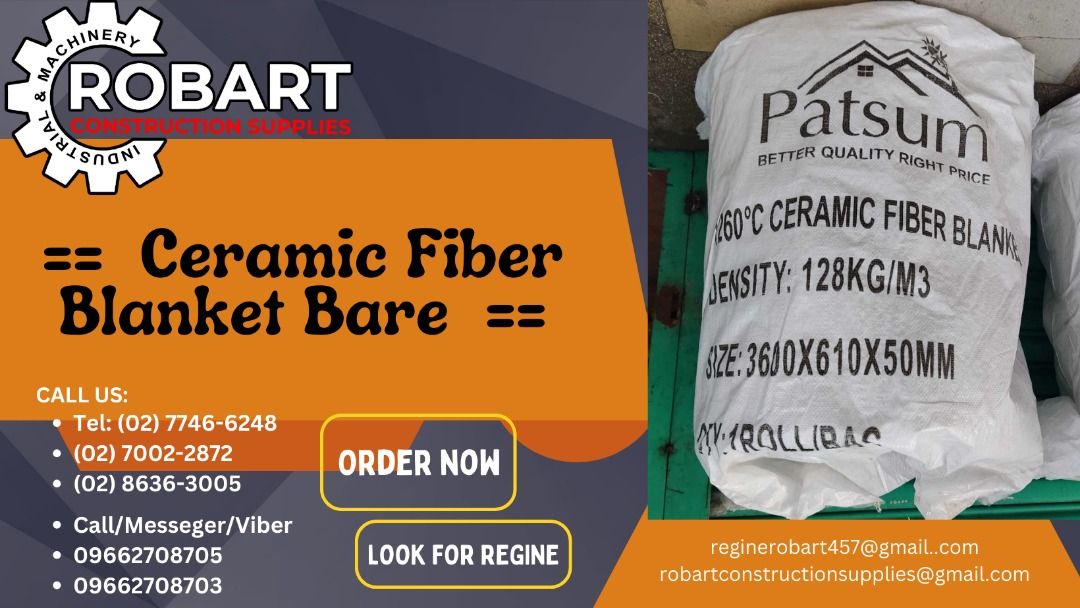 == Ceramic Fiber Blanket Bare ==, Commercial & Industrial, Construction ...