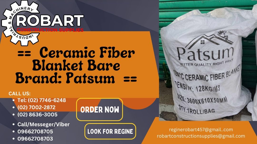 == Ceramic Fiber Blanket Bare Brand: Patsum ==, Commercial & Industrial ...