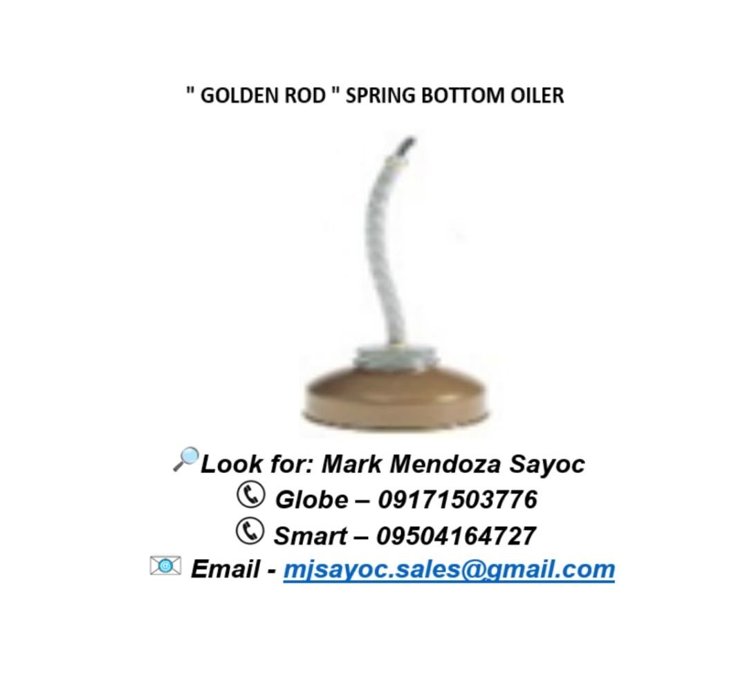 " GOLDEN ROD " SPRING BOTTOM OILER, Commercial & Industrial ...