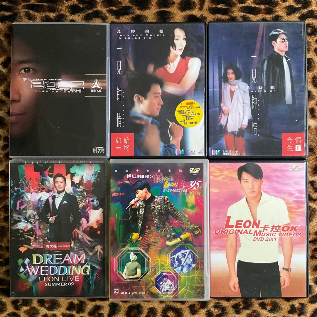 [黎明] Leon Lai 演唱會及卡拉OK DVD & 非賣品 VCD 共六隻 (一隻全新未開封), 興趣及遊戲, 音樂、樂器 & 配件, 音樂與媒體 - CD 及 DVD - Carousell