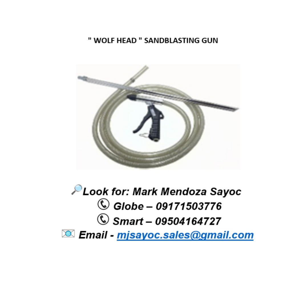 " WOLF HEAD " SANDBLASTING GUN, Commercial & Industrial, Construction ...
