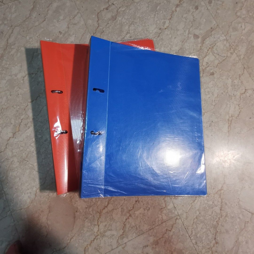 A4 Ring clamp file for school Blue and orange, Hobbies & Toys ...