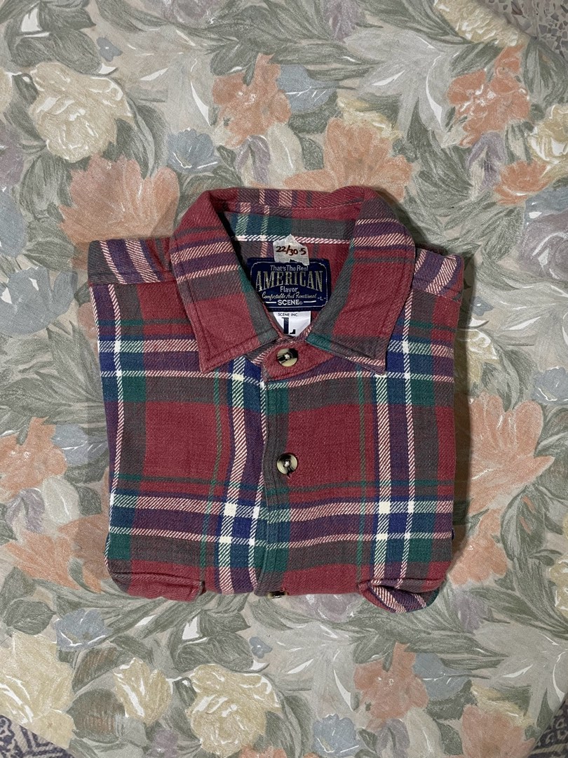 American Flannel Shirt, Men's Fashion, Tops & Sets, Formal Shirts on ...