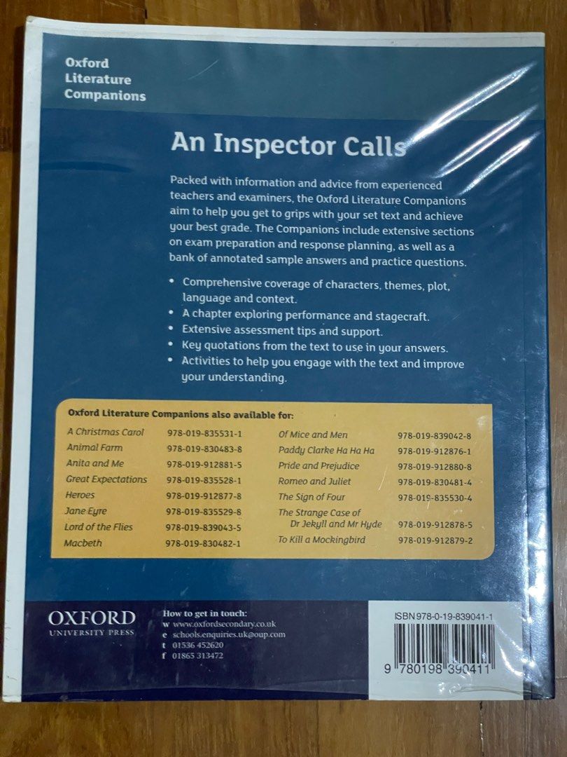 An Inspector Calls notes/guidebook, Hobbies & Toys, Books & Magazines ...