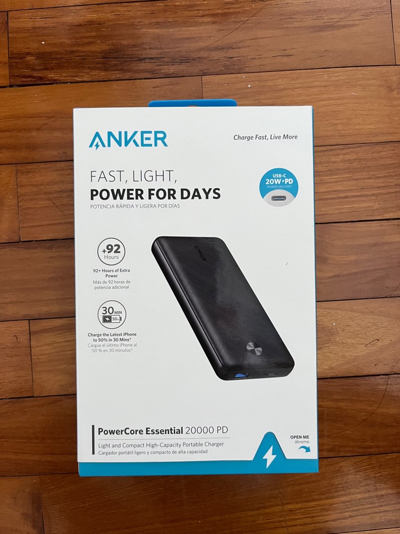 Anker PowerCore Essential 20W PD, Mobile Phones & Gadgets, Mobile ...