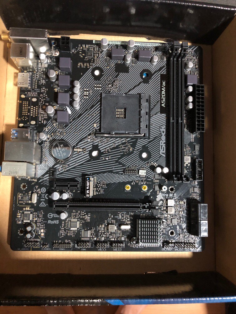 Asrock A520M/ac, Computers & Tech, Parts & Accessories, Computer Parts ...