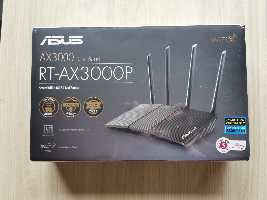Asus AX3000 Router, Computers & Tech, Parts & Accessories, Networking ...