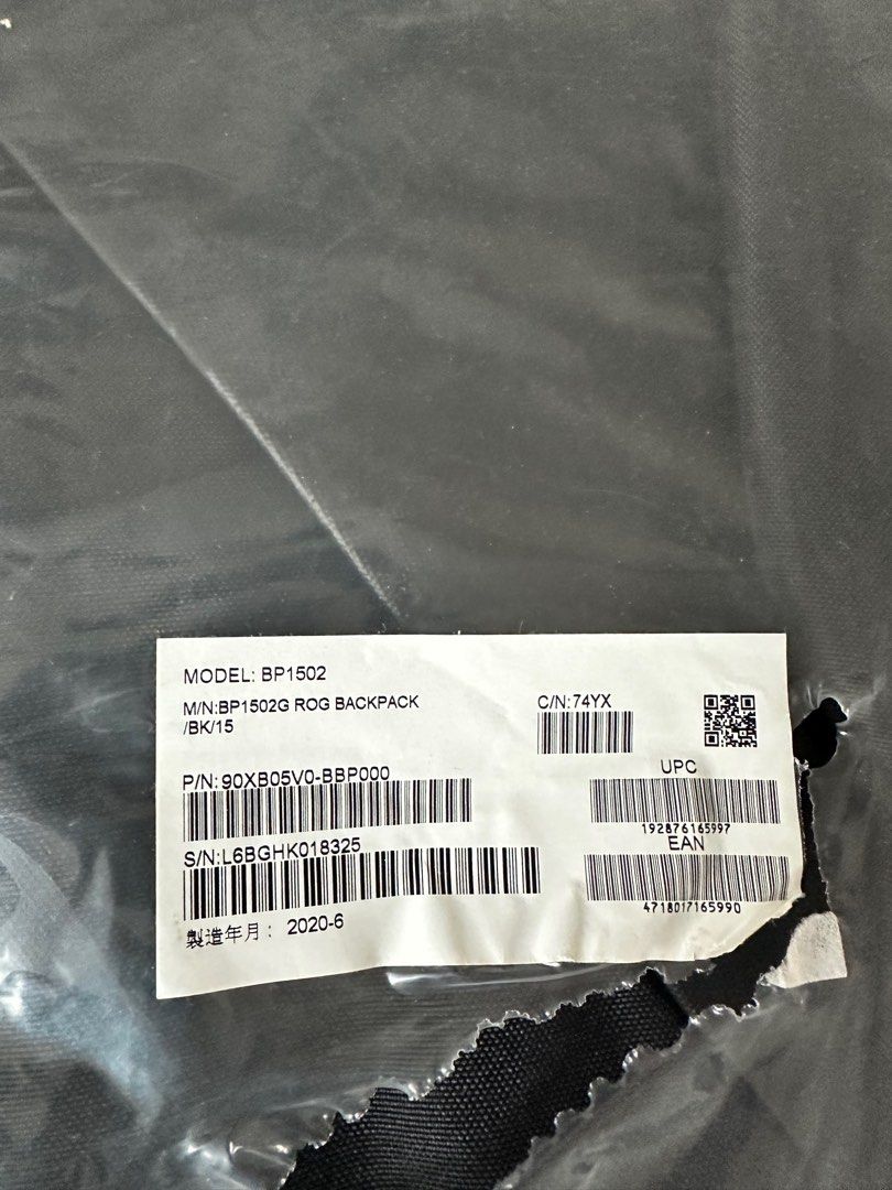 Asus ROG Backpack 15 inch, Computers & Tech, Parts & Accessories ...