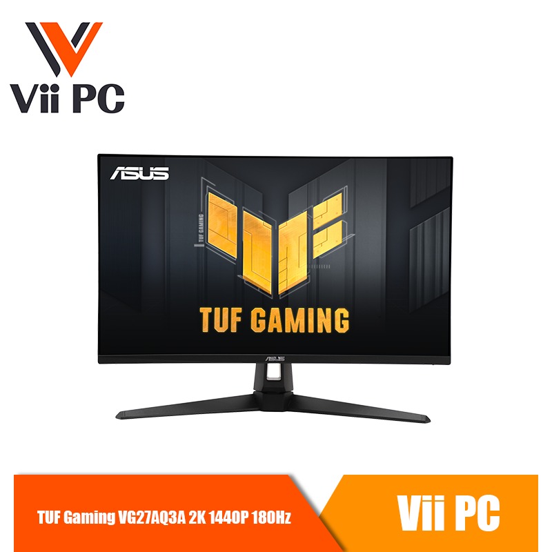 ASUS TUF Gaming VG27AQ3A Gaming Monitor - QHD (2560 x 1440), 180Hz, 1ms, Fast IPS, 130% sRGB ...