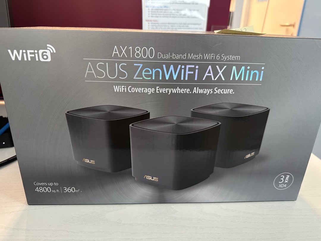 Asus ZenWiFi AX mini AX1800 dual band Mesh Wifi 6 System (3 pack ...