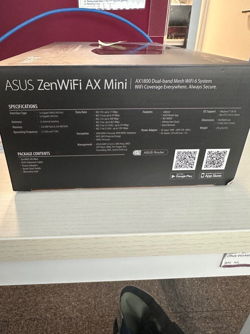 Asus ZenWiFi AX mini AX1800 dual band Mesh Wifi 6 System (3 pack ...