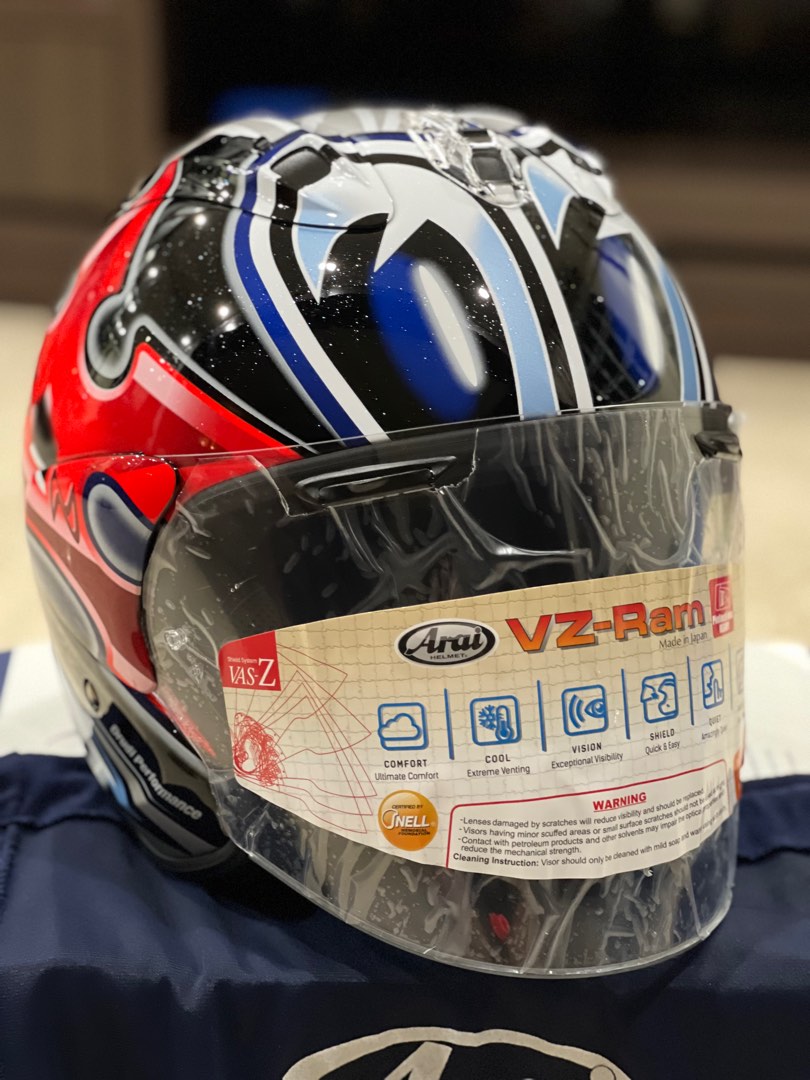 Authentic Arai Nakano Shuriken VZ-RAM, Motorcycles, Motorcycle Apparel on Carousell