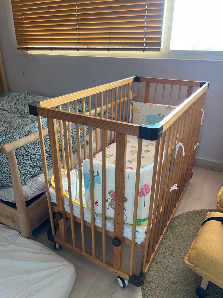 Beblum Baby Cot (includes additional freebies), Babies & Kids, Baby ...