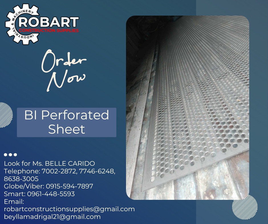 BI Perforated Sheet, Commercial & Industrial, Construction Tools ...