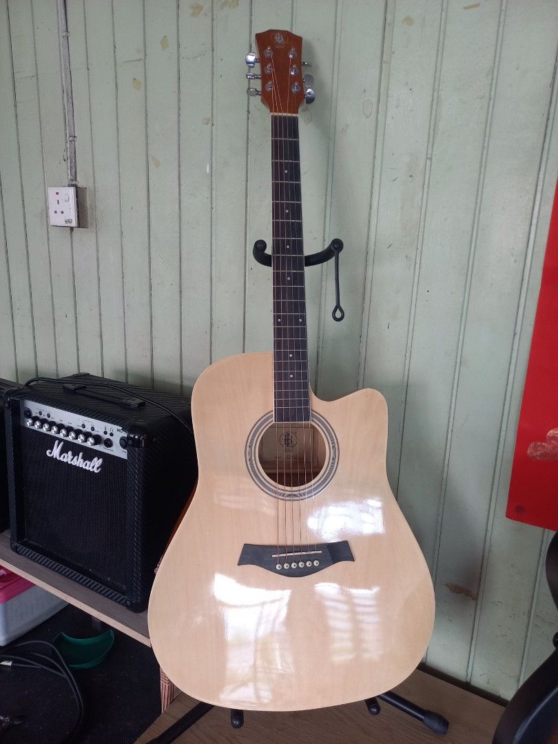BLW Guitar SD410 ( Acoustic Guitar) Guitar Kapok, Hobbies & Toys, Music ...