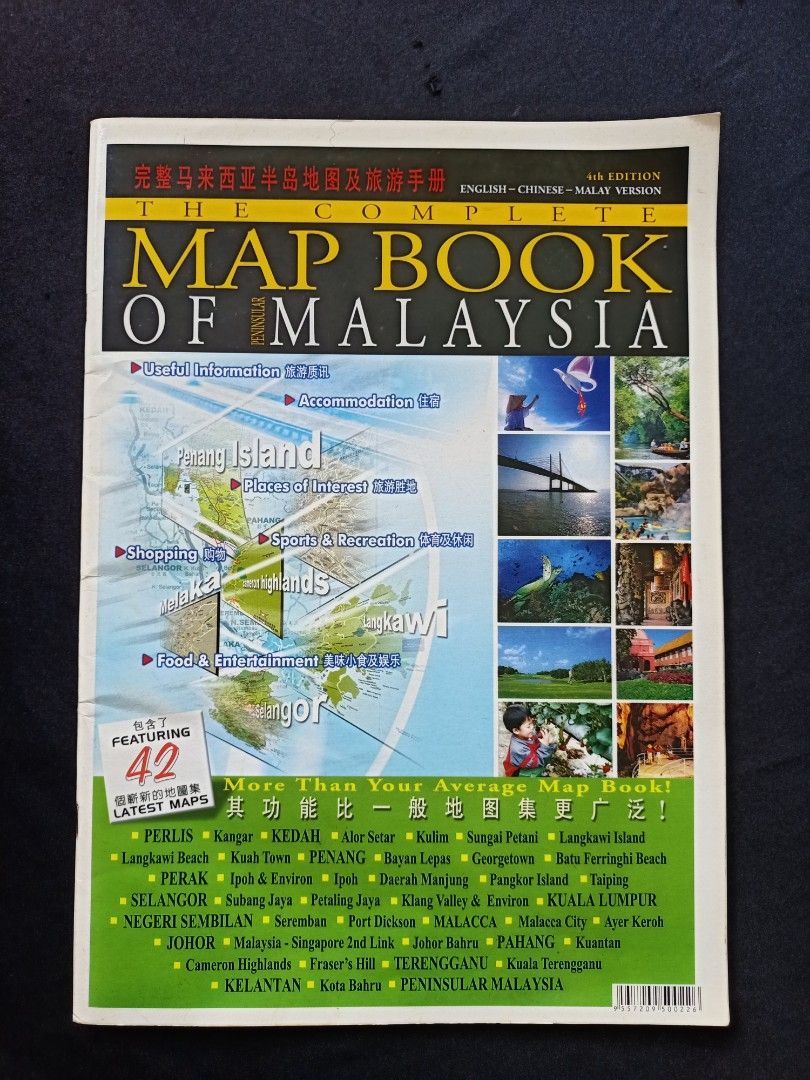 BOOK Map Book Of Malaysia, Hobbies & Toys, Books & Magazines, Travel ...