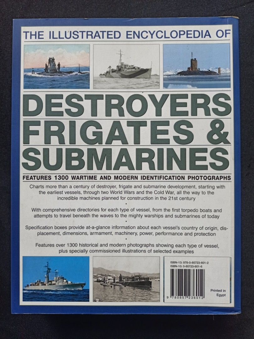BOOK The Illustrated Encyclopedia Of Destroyers, Frigates & Submarines ...